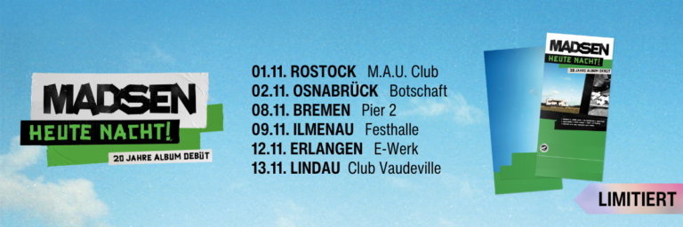 Madsen – Madsenmusik Band Shop Tickets Merch Tour